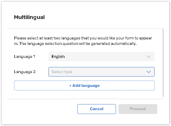 Multilingual feature