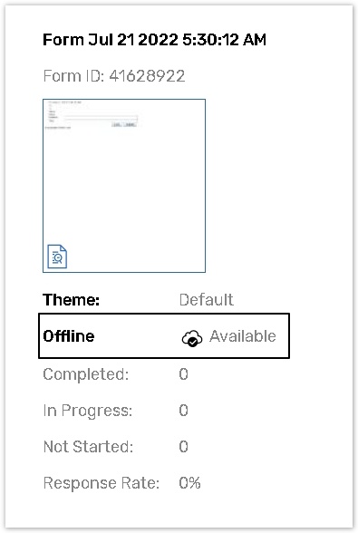 Offline Compatible Form Setup
