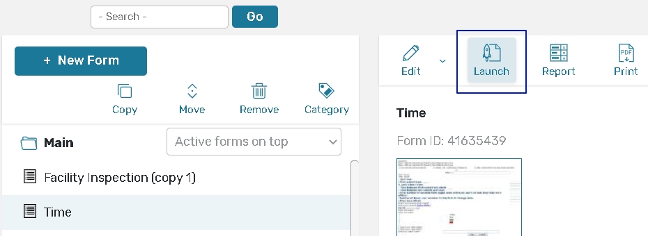 How to Publish the Form